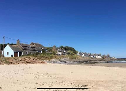 Scottish beach front self catering with stunning sea views - Beach ...